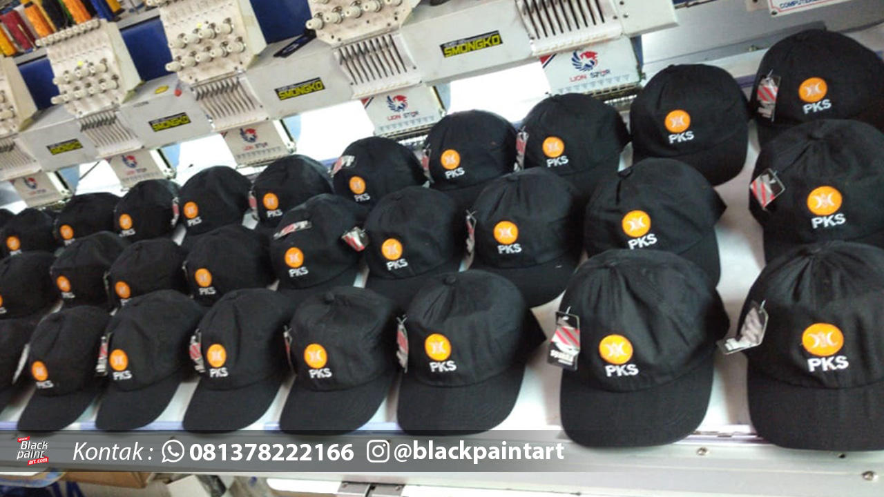 Blackpaint Art - Sablon Bordir Topi PKS di Pekanbaru