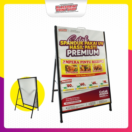 Rangka Stand Banner Lipat | Blackpaint Art